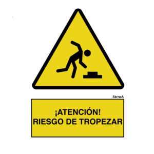 ¡Atención! Riesgo de Tropezar